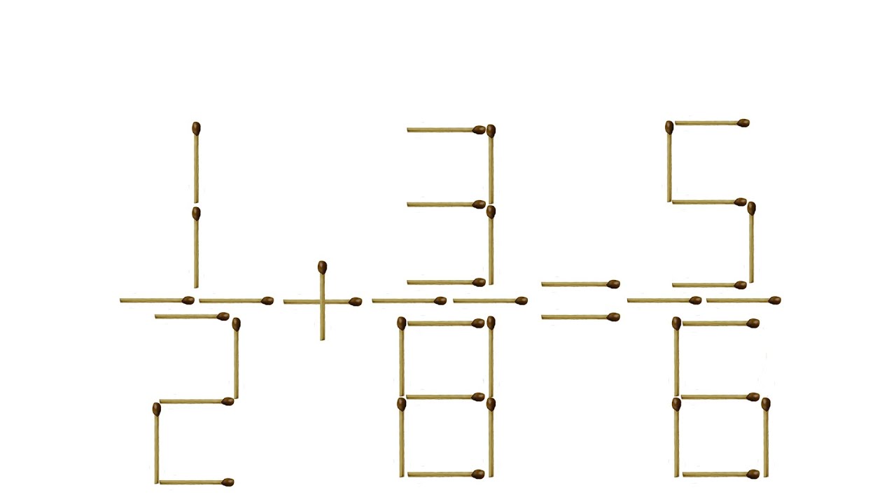 Matchstick Puzzle With Solution - YouTube