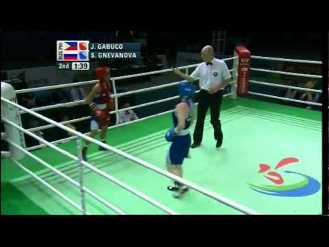 Light Fly (48kg) SF - Gabuco (PHI) vs Gnevanova (RUS) - AIBA Women's World C'ship 2012