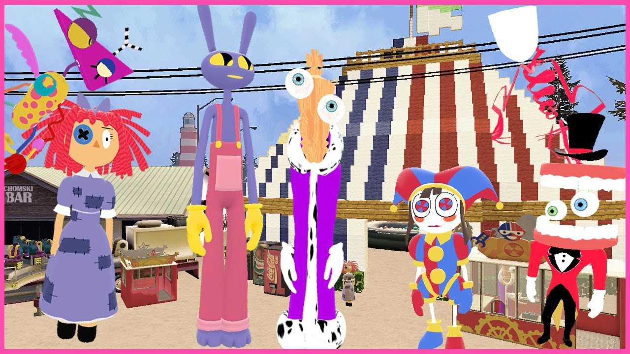 สร้างโรงละครสัตว์ให้ Pomni ตัวละคร The Amazing Digital Circus GMOD ...