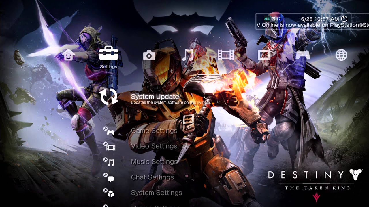 Destiny: The Taken King Pre-Order Theme for PS3 - YouTube