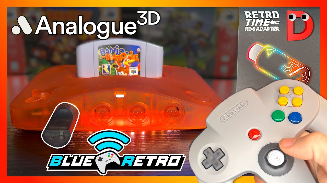 Analogue 3D + Nintendo Online N64 controller + BlueRetro Adapter I How ...