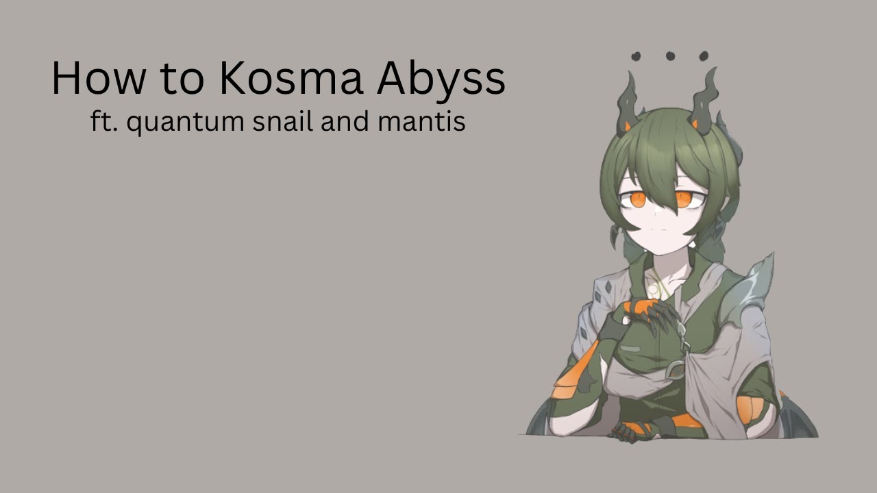 How to Kosma (abyss version) - Honkai Impact 3rd - YouTube