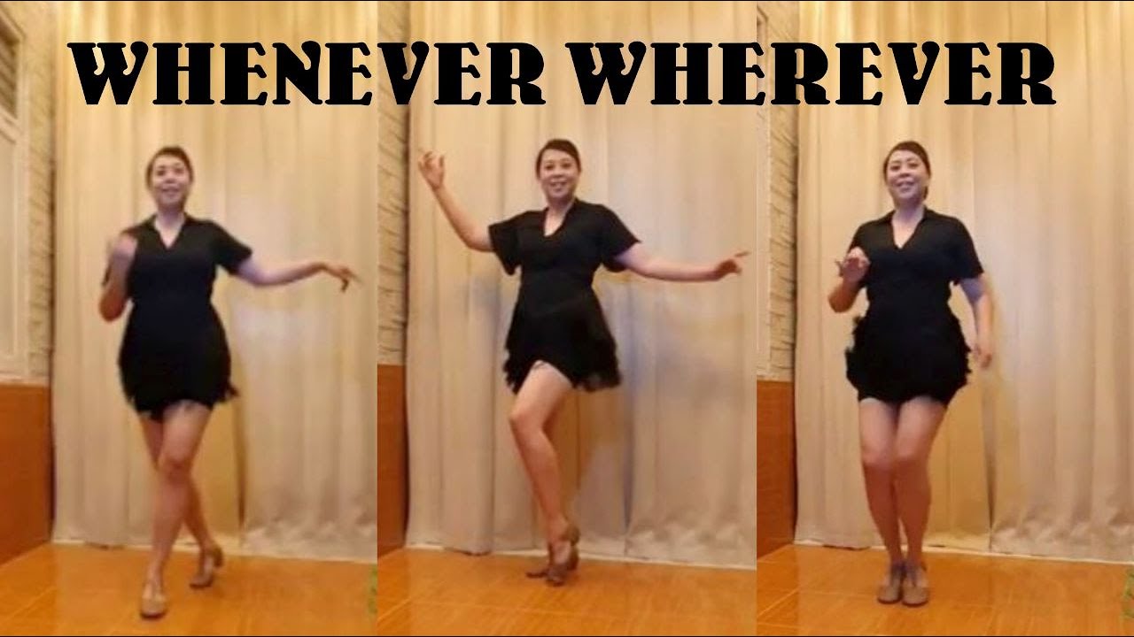 Whenever Wherever - Line Dance, Music by Shakira - YouTube