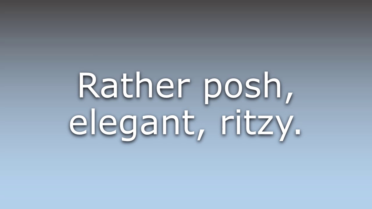 What does Swanky mean? - YouTube