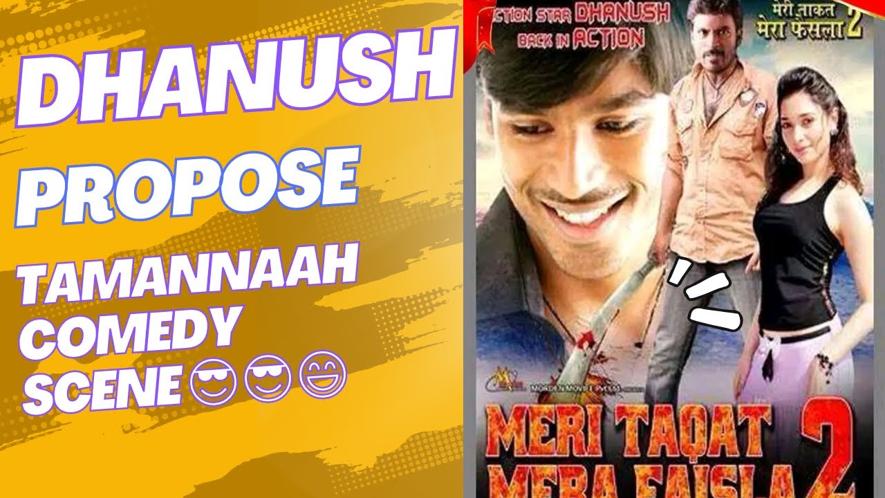 Dhanush propose style - YouTube