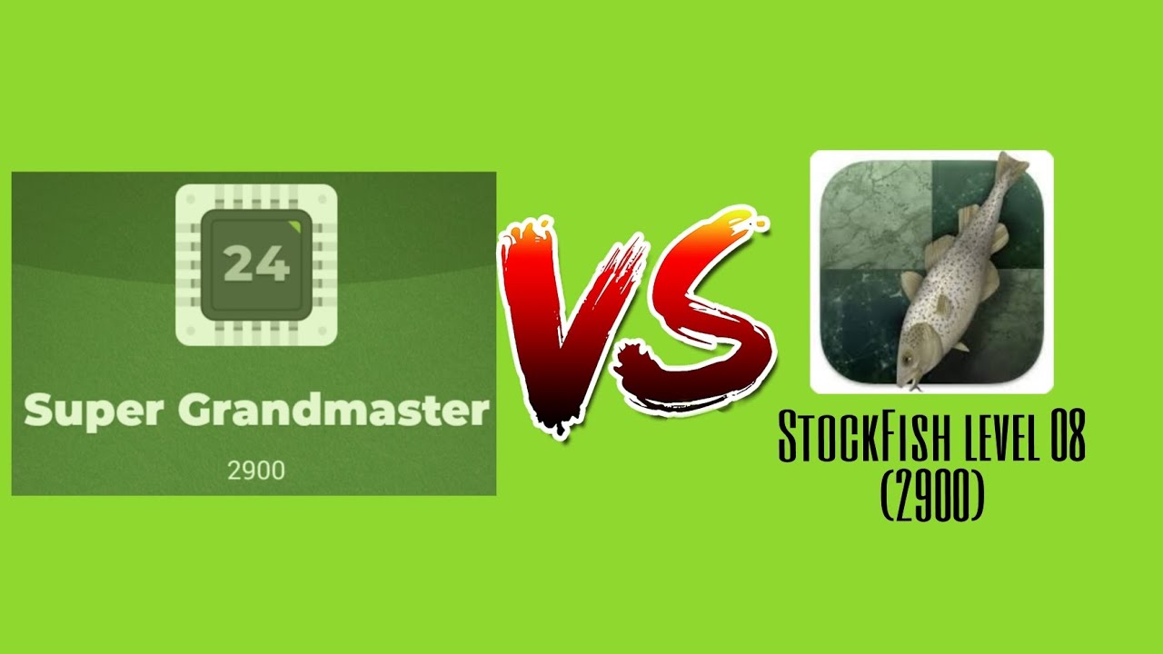 Chess.com engine level 24 VS Stockfish level 08 - YouTube