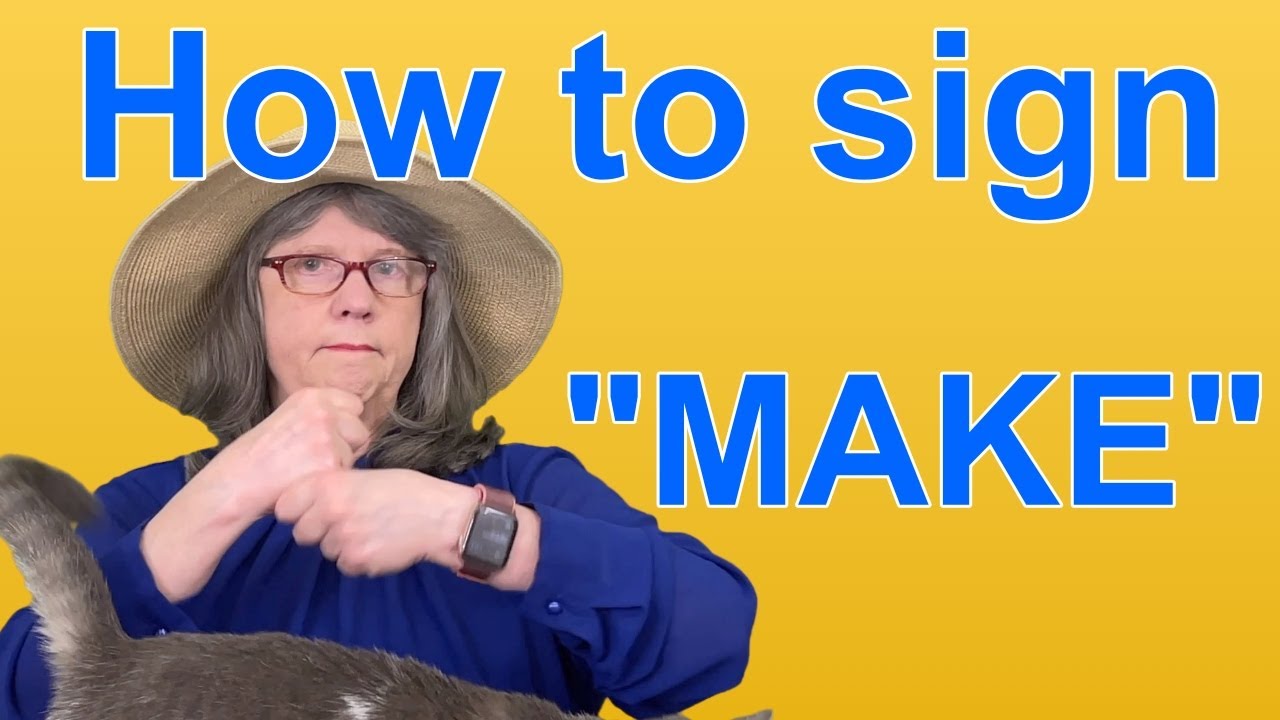 How To Sign MAKE — ASL Word Of The Day — Word 94 - YouTube