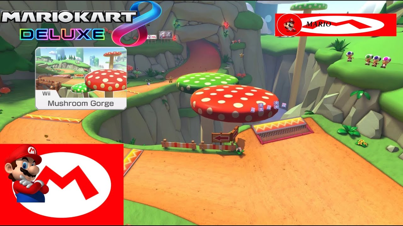 Mario Kart 8 Deluxe Wii Mushroom Gorge (Mario) - YouTube
