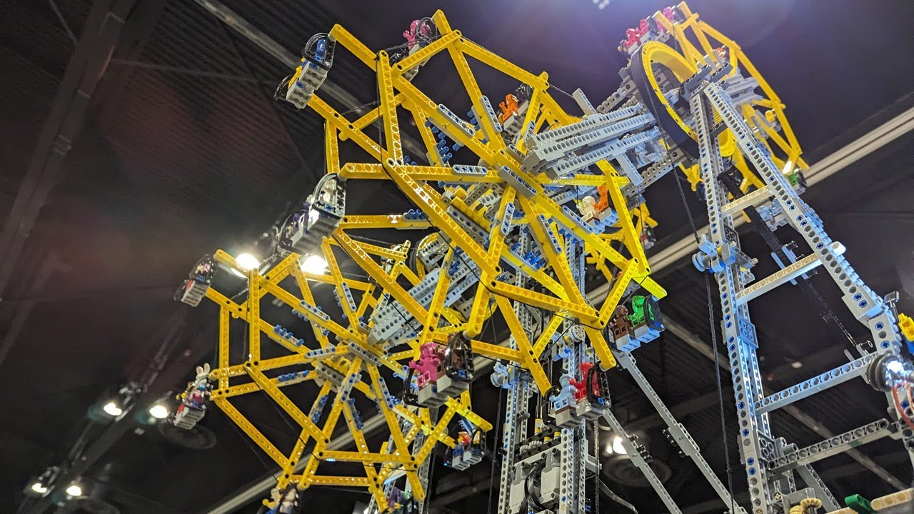 Giant LEGO Technic Space Wheel - YouTube