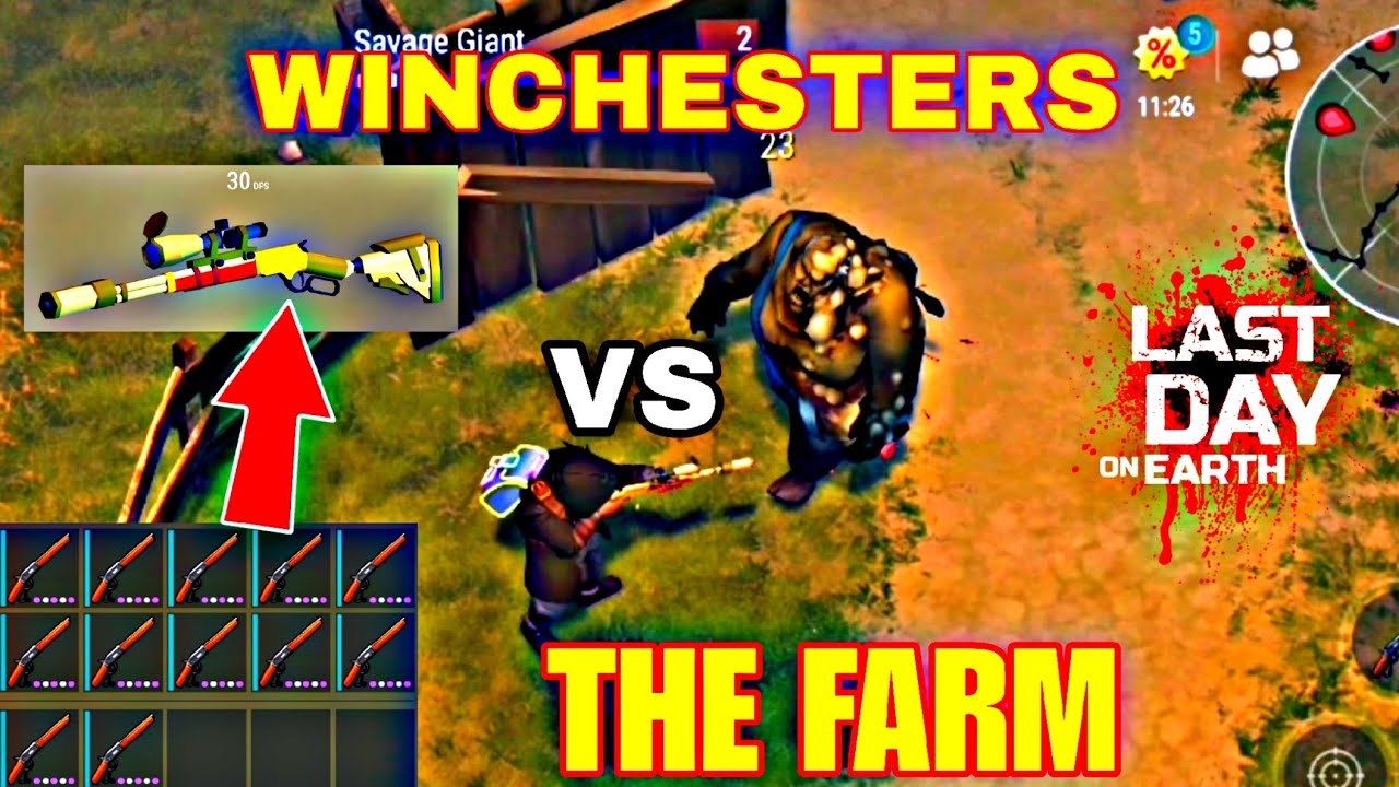WINCHESTERS VS THE FARM LDOE (last day on earth) - YouTube