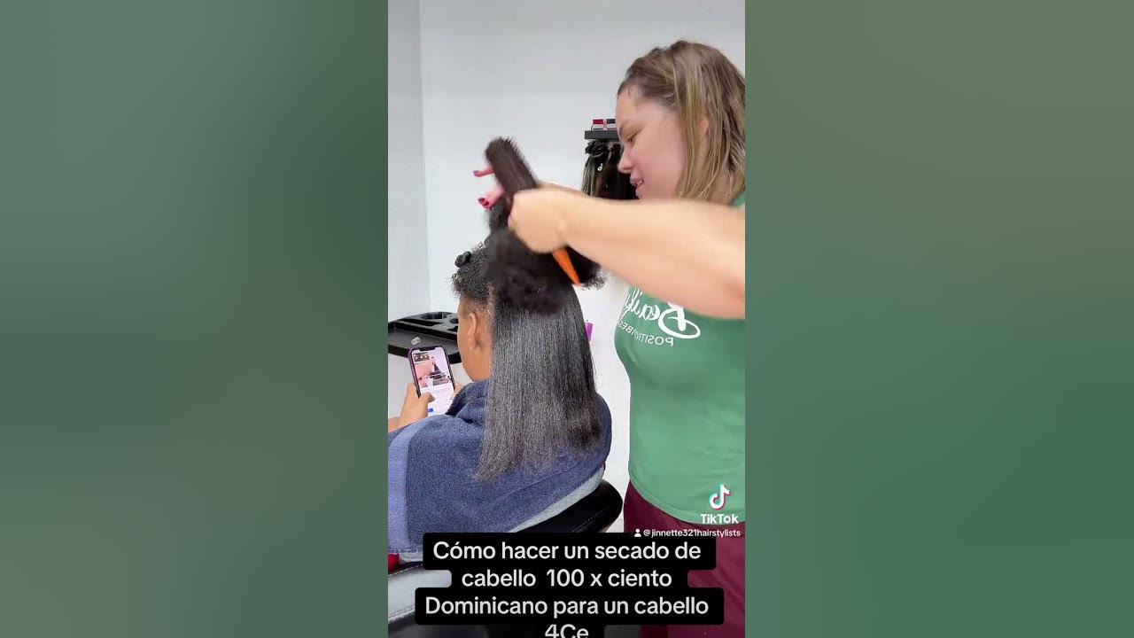 𝕃𝕐 como hacer un dominican blow en el cabello 4c #CapCut #dominicansalon - YouTube
