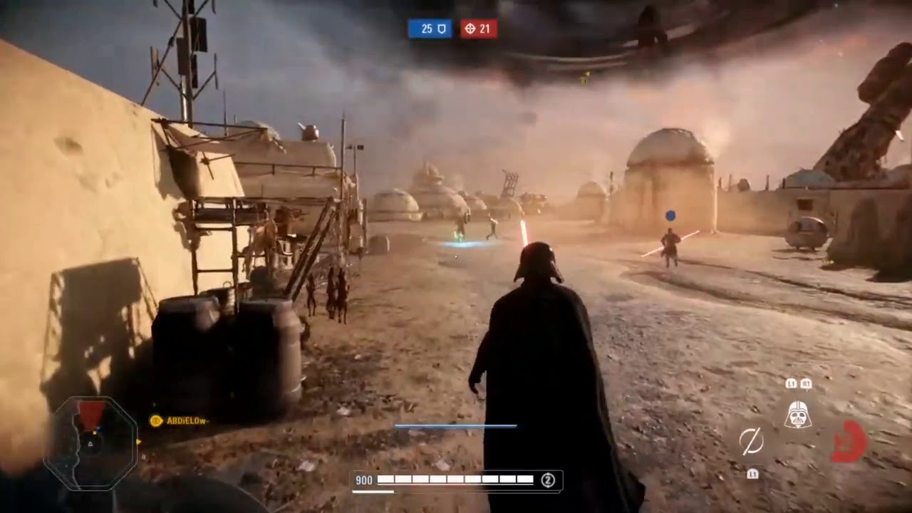 Star Wars Battlefront 2 Darth Vader Gameplay - YouTube