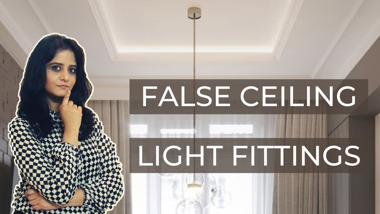 False Ceiling Light Fittings & Electrical Wiring - YouTube