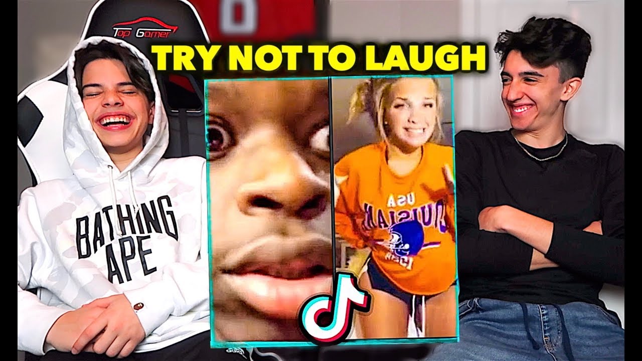 TIK TOK TRY NOT TO LAUGH CHALLENGE vs MY BROTHER - YouTube