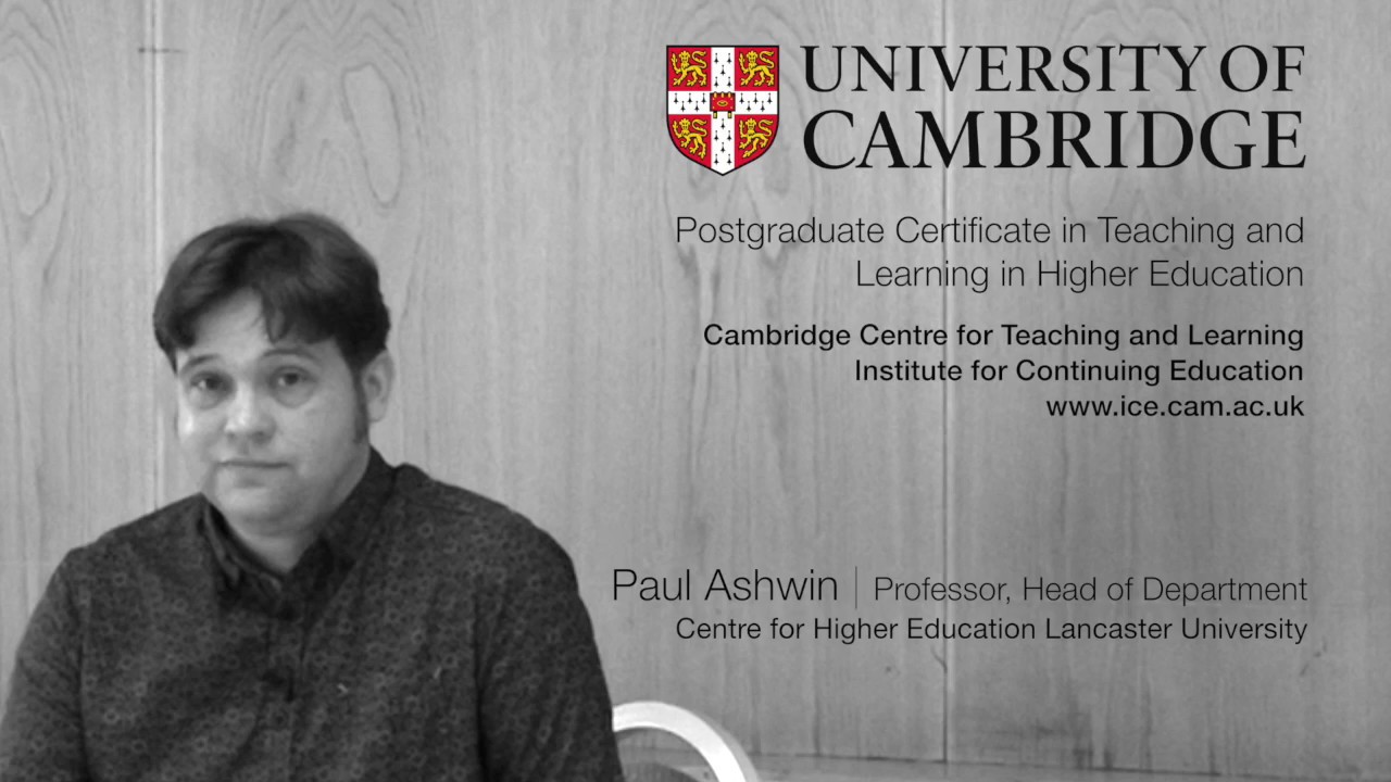 CIE | Perspectives on course and curriculum | Paul Ashwin - YouTube