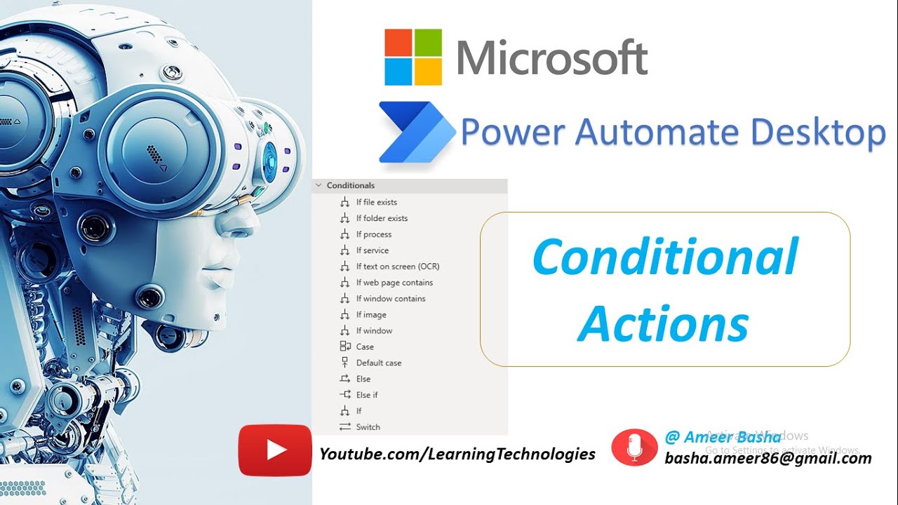 Power Automate Desktop How To Learn Conditional Actions Theoretical Youtube 0744