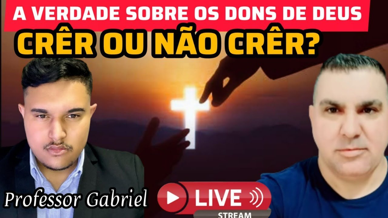 LIVE COM TEOLOGO E PROFESSOR GABRIEL CRUZ SOBRE OS DONS DE DEUS - YouTube