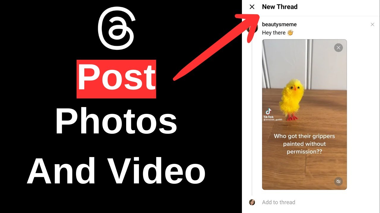 How To Post Photos And Video On Threads - YouTube
