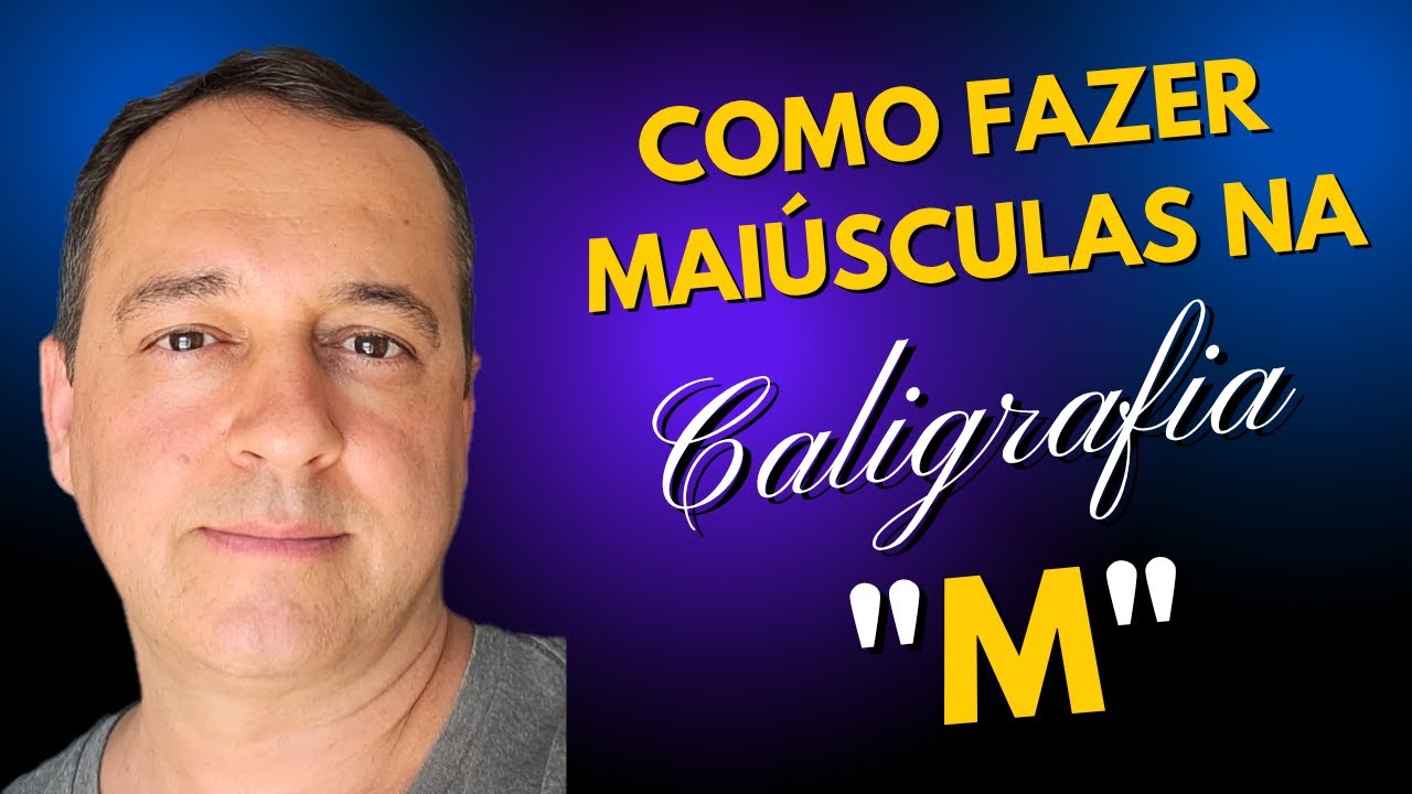 Como Fazer a Letra M Maiúscula na Caligrafia e na Letra Cursiva - PASSO ...