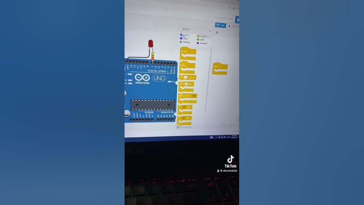 Arduino By Blocks Akramslab Codingblocks Youtube 3134