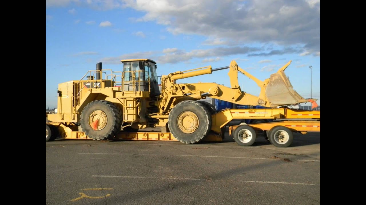 Cat 988H Being Transported - YouTube
