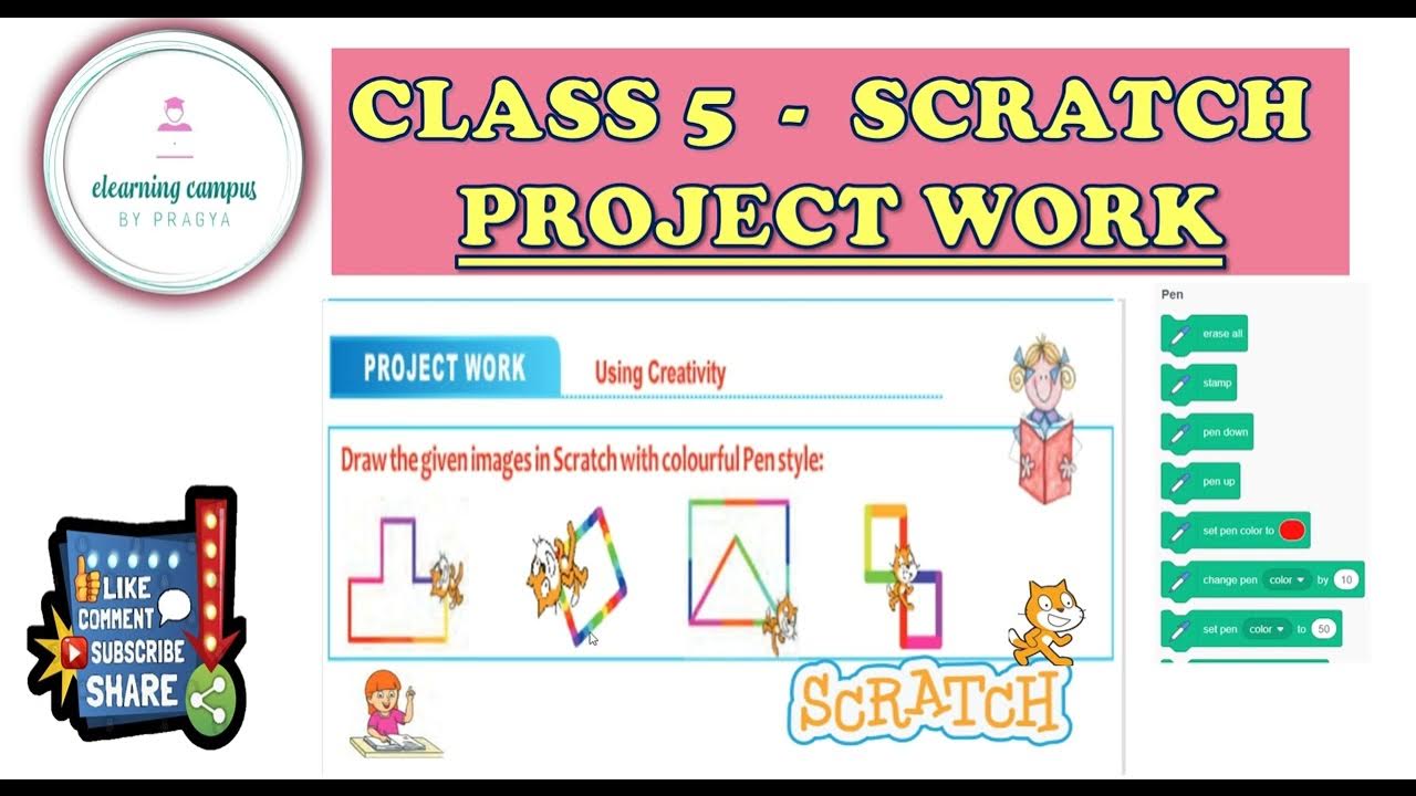 Project Work (Part 1) - Logix 5 - Scratch Programming - Class 5 - YouTube