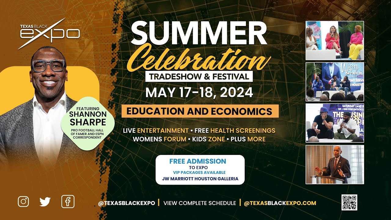 Texas Black Expo 2024 Featuring Pro Football Hall of Famer Shannon ...