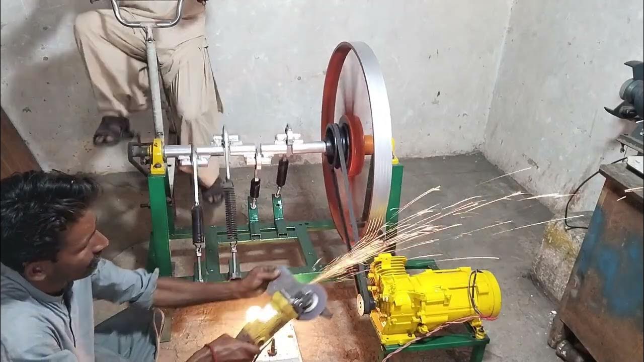 How to Make Flywheel Free Energy Generator 220v with Spring Machine ...