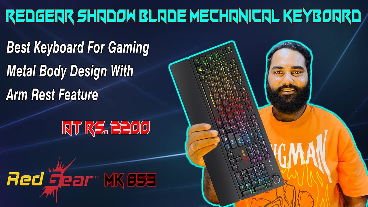 RedGear Shadow Blade RGB Gaming Mechanical Keyboard Unboxing | Hindi ...
