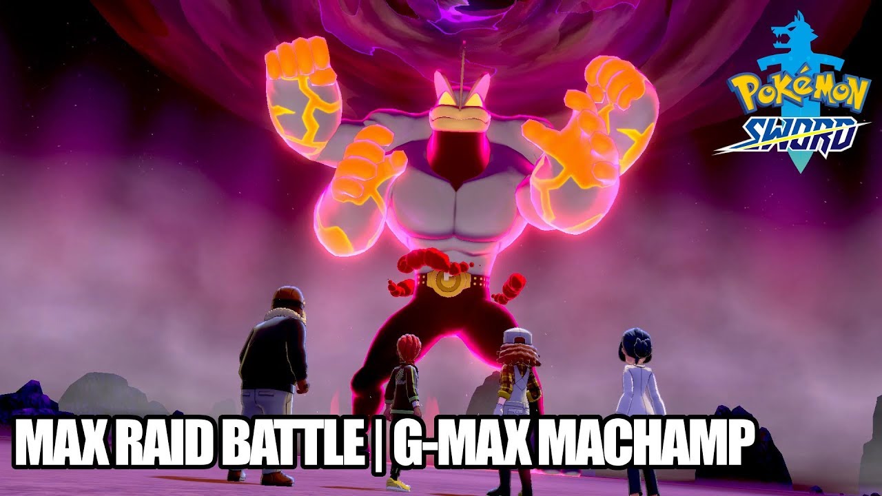 Pokemon Sword - Max Raid Battle | Gigantamax Machamp [Nintendo Switch ...