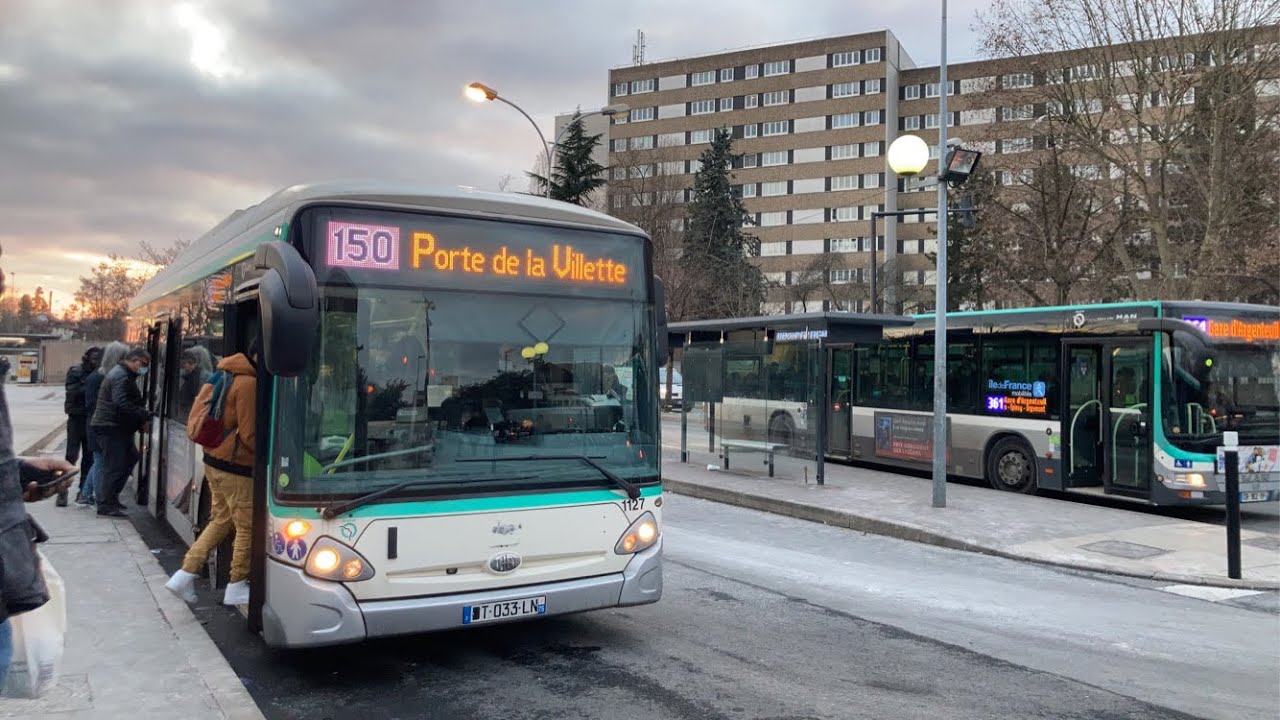 Ligne 150 — Gx337H RATP BUS l 1127 - YouTube