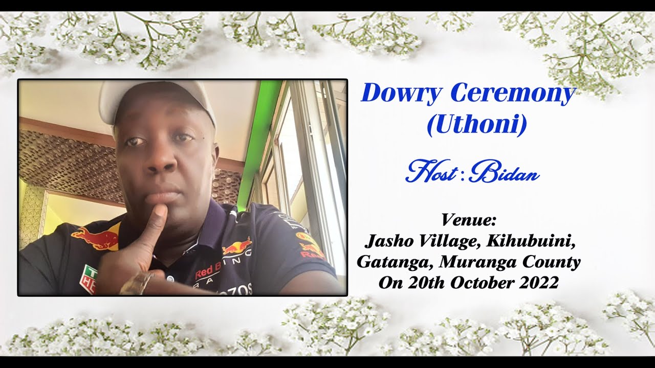 Dowry Ceremony (Uthoni) Host : Bidan - YouTube