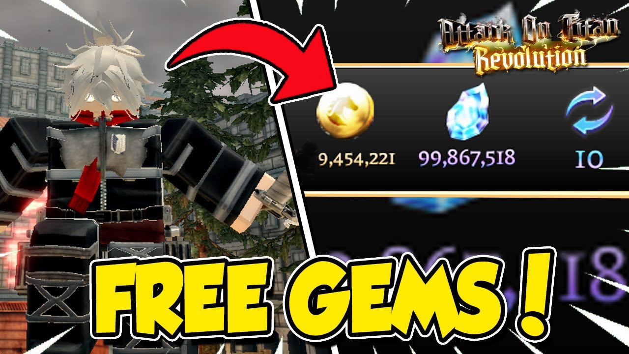 AOT Revolution UPDATE 1 How To Get FREE Gems Fast Convert Gold To Gems ...
