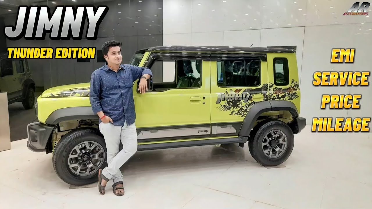 2023 Maruti Suzuki Jimny Alpha MT Thunder Edition ~ Down-payment, EMI, Service, Mileage 😍😍 - YouTube