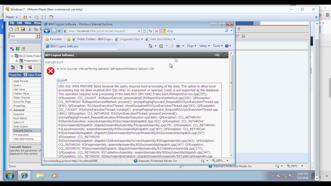 Cognos 10.2 Tutorial - Creating Cascading prompts - Set-18 of 50 - Live ...