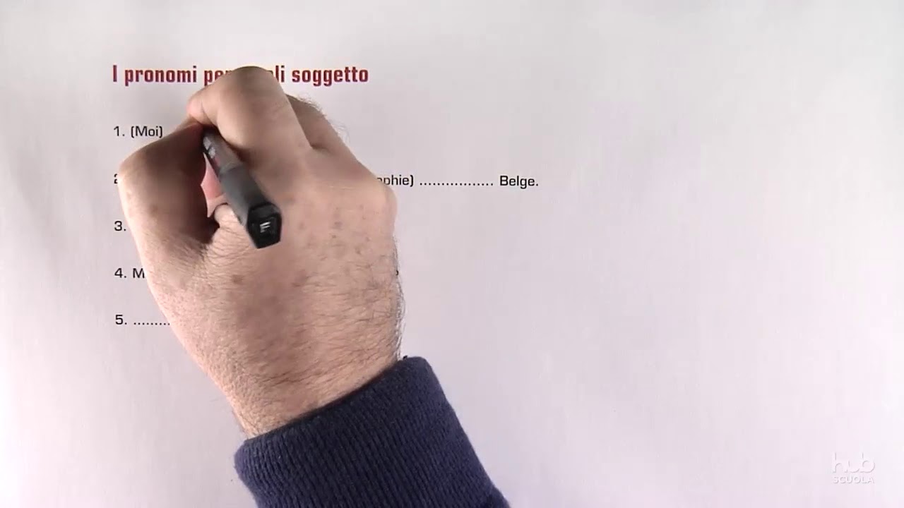 I pronomi personali soggetto - YouTube