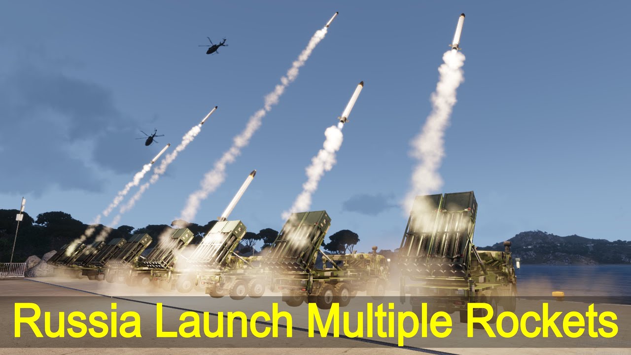 Russia Launch Multiple Rockets | Russia vs Ukraine | Simulation | ArmA ...