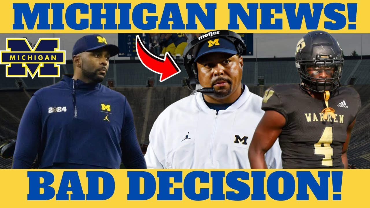 THIS LAST MINUTE DECISION SHOCKED EVERYONE... MICHIGAN WOLVERINES NEWS ...
