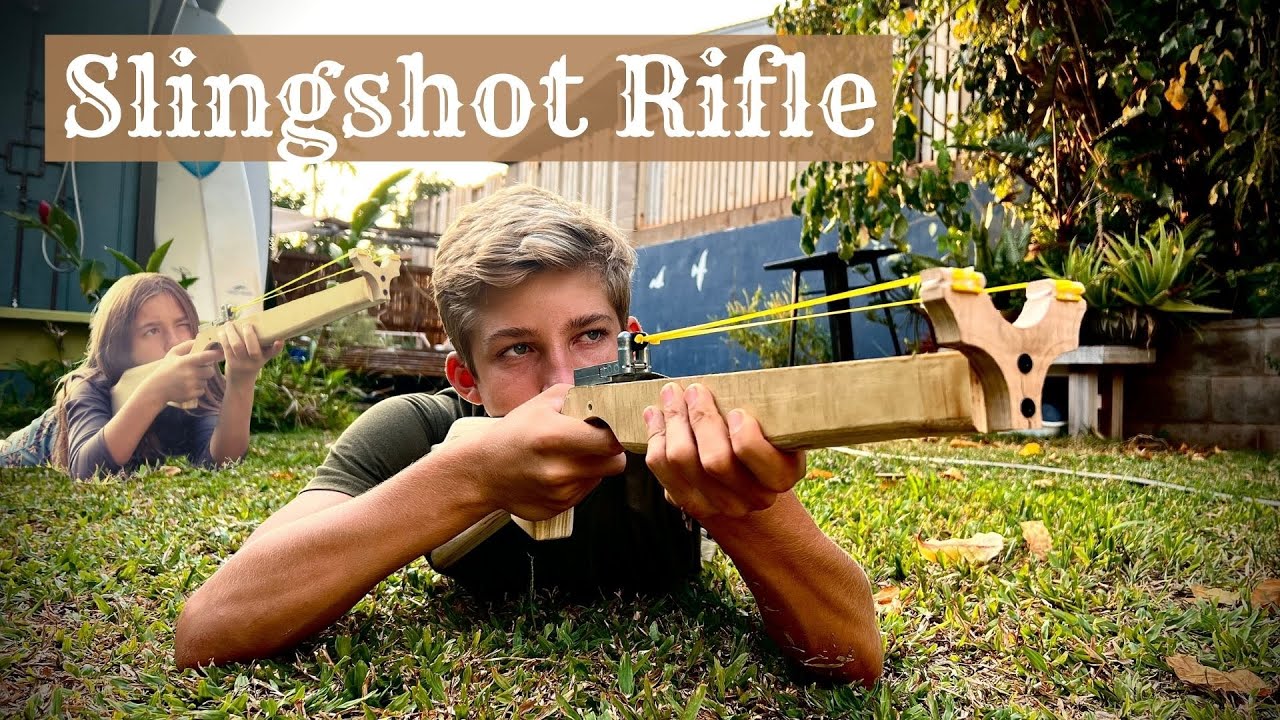 Making Slingshot Rifle | Shooting - YouTube