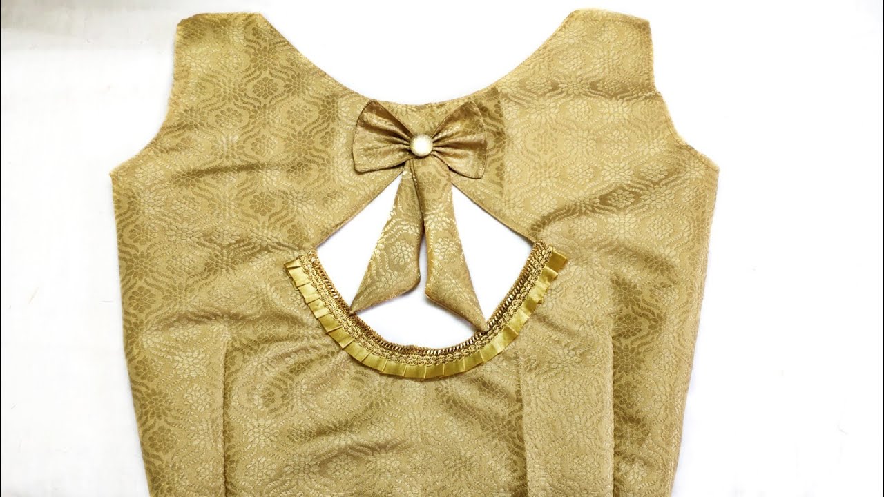 Latest Blouse Design With Bow || BLOUSE DESIGN - YouTube