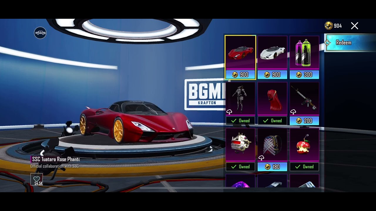 Bgmi new car skin create opening - YouTube