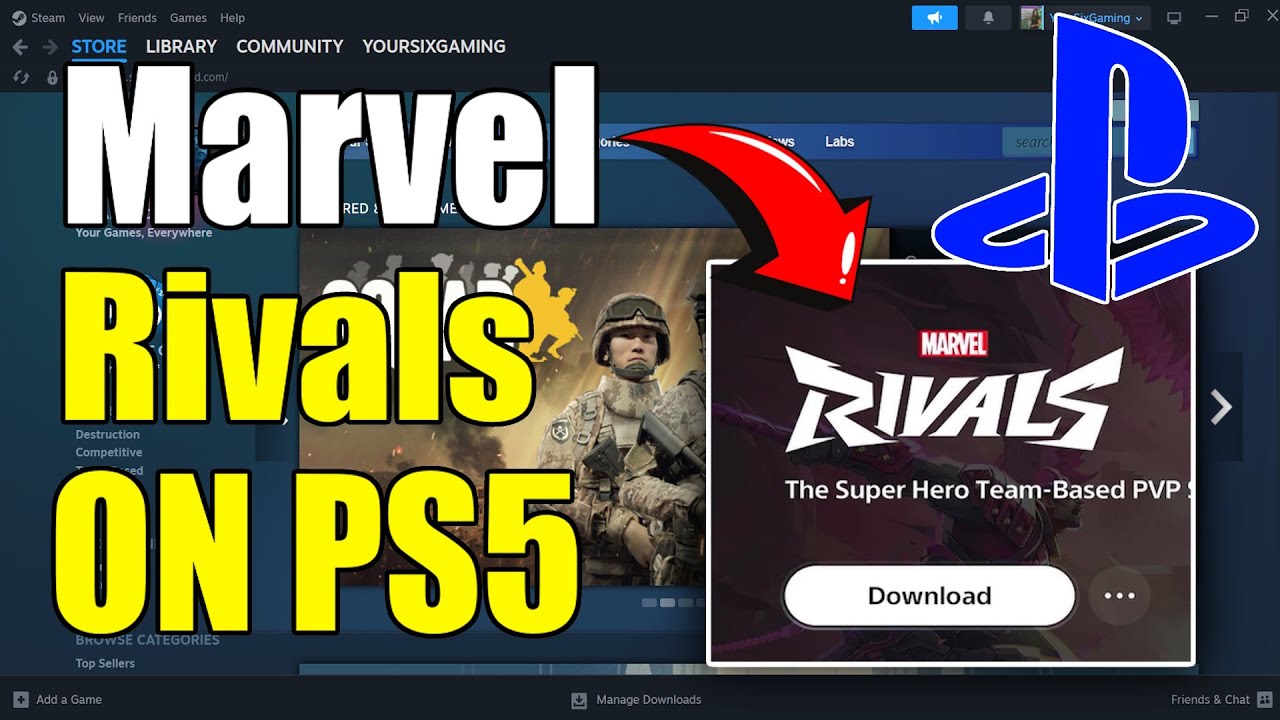 How to Download Marvel Rivals on PS5 Store (Best Method) - YouTube