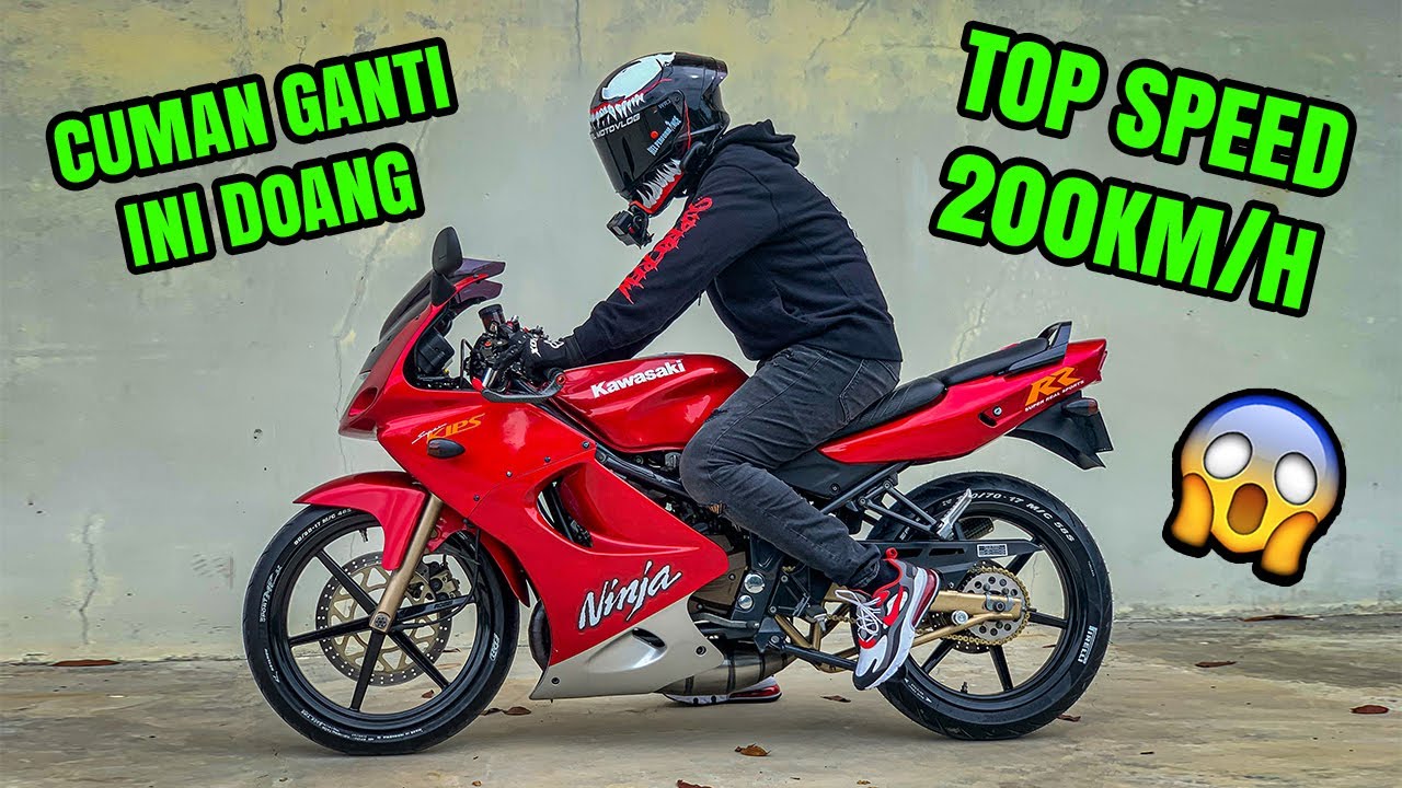 MESIN STANDAR CUMAN GANTI INI, OPEN KIPS T0P SPEED 200km/h NINJA RR FT RX KING RAJA JALANAN ...