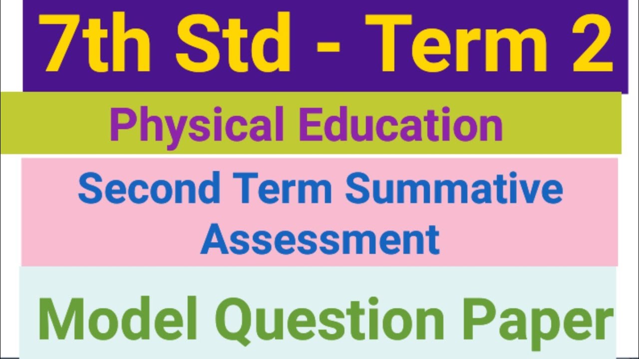 7th Std Term 2 Physical Education Model Question Paper Youtube 5971