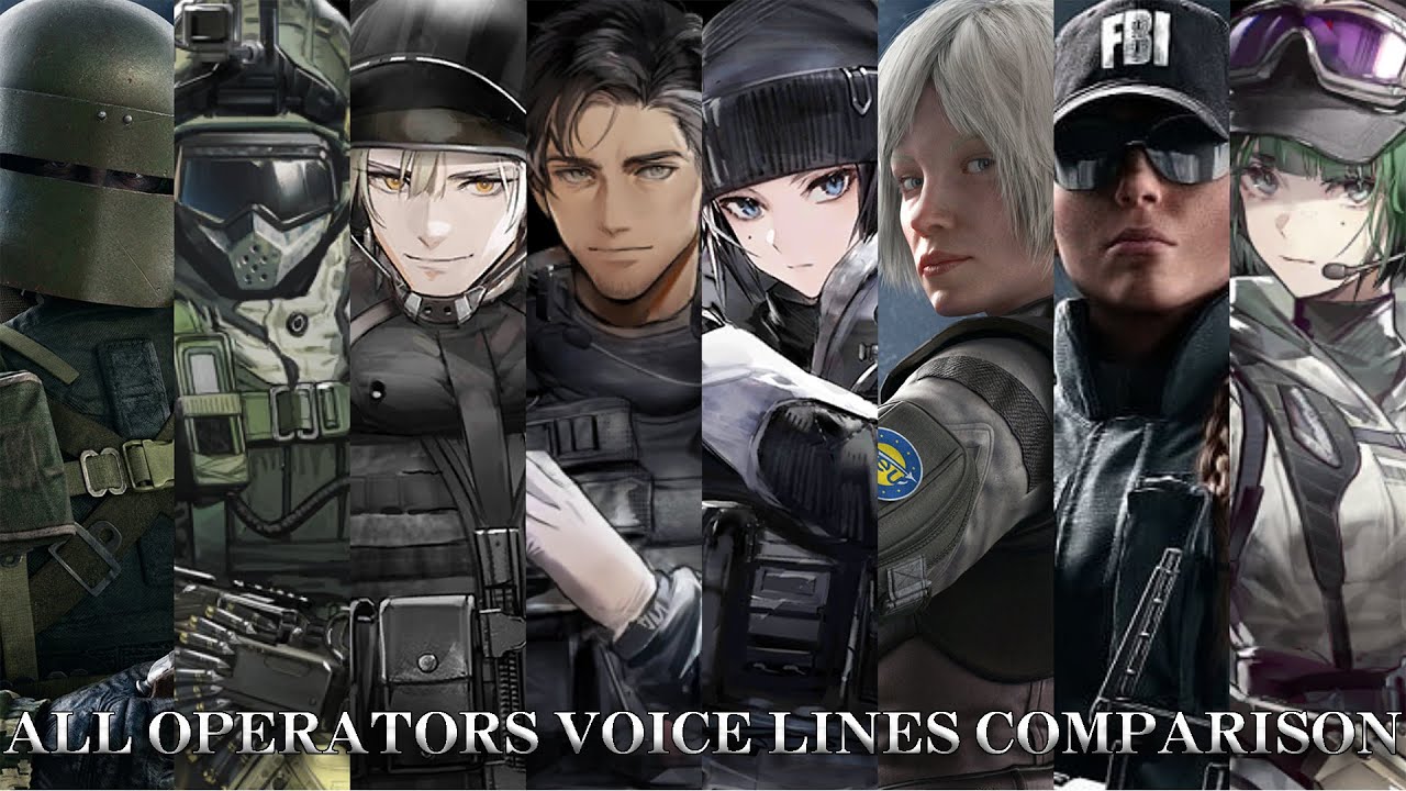 Arknights x Rainbow Six Siege All Operators Voice Lines Comparison ...
