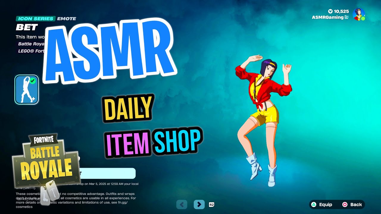 ASMR Fortnite NEW Bet Emote! Daily Item Shop 🎮🎧 Relaxing Whispering 😴💤 ...