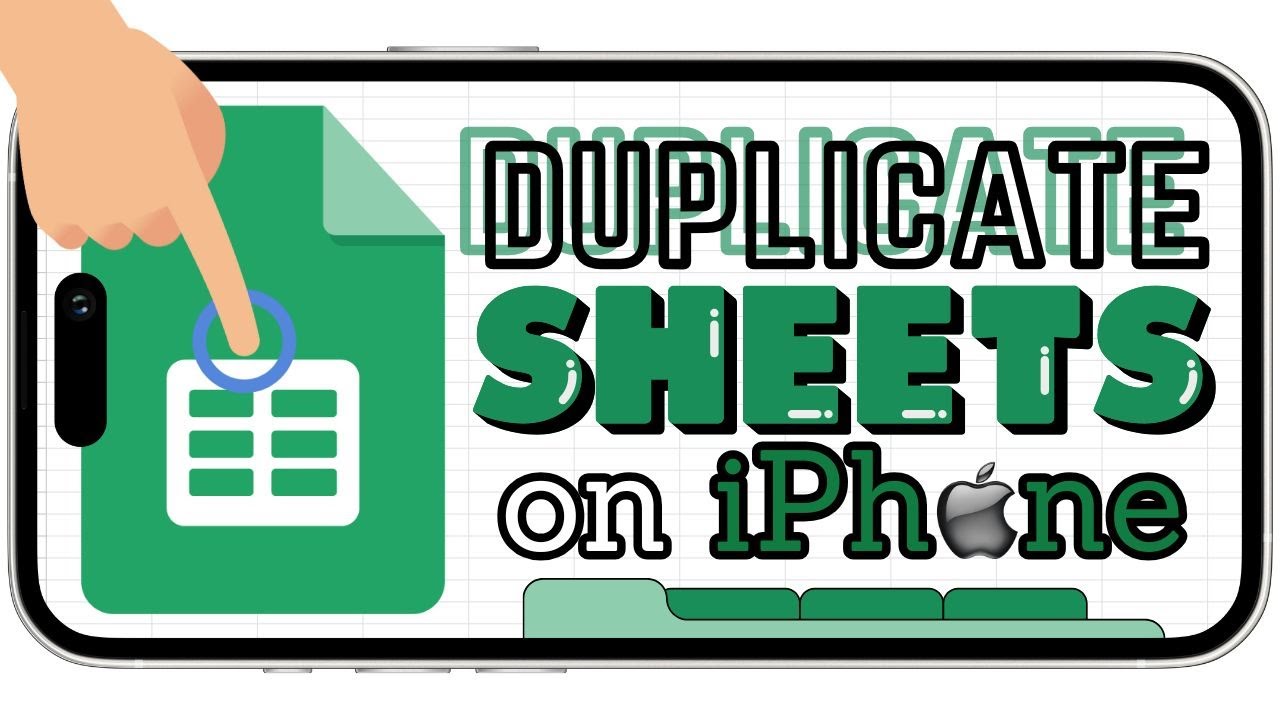 Duplicate Sheets in the Google Sheets App (iPhone Version) - YouTube