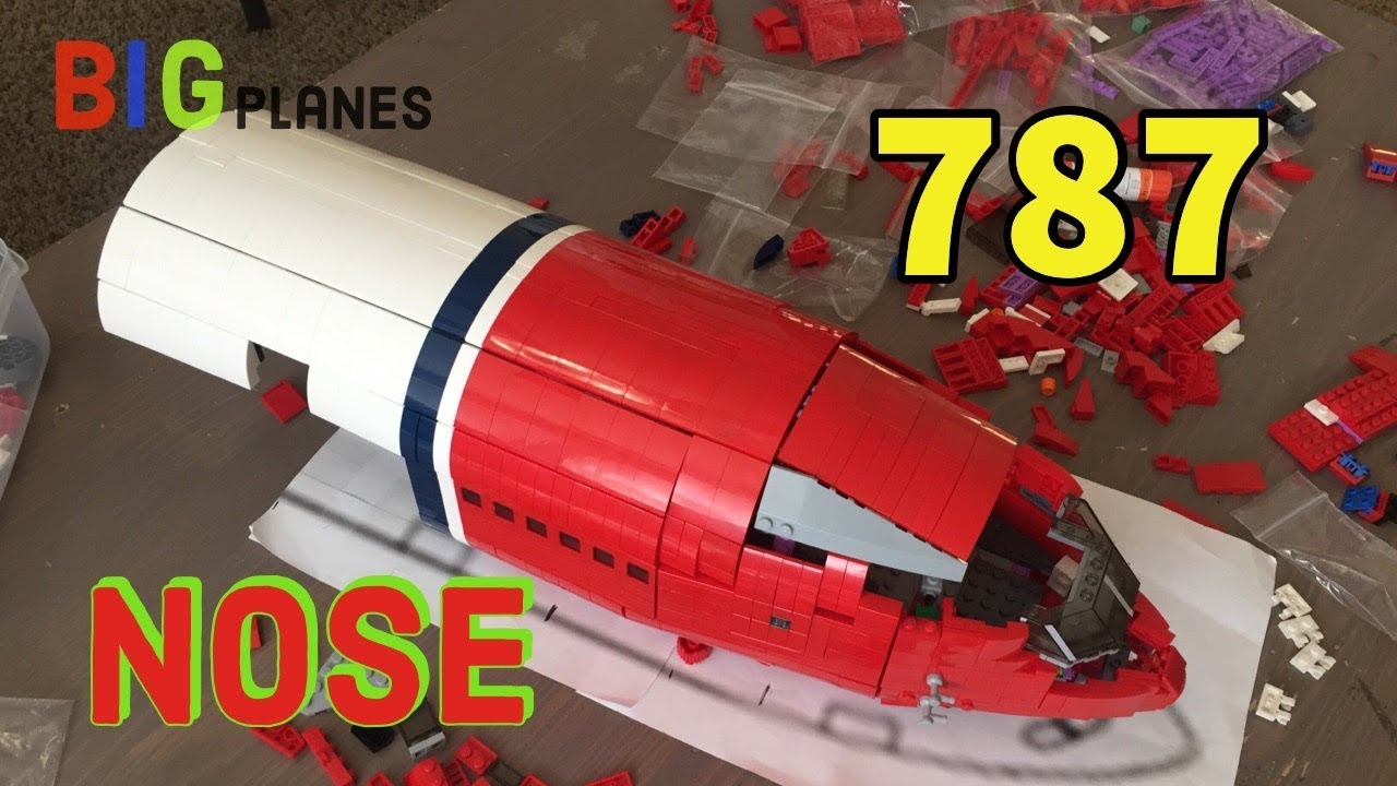 LEGO 787 MOC nose progress!! - YouTube