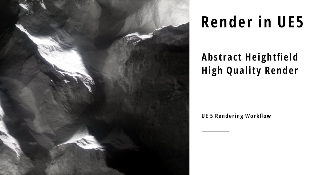 UE5 / Houdini Tutorial: Render Abstract Landscapes in Unreal Engine ...