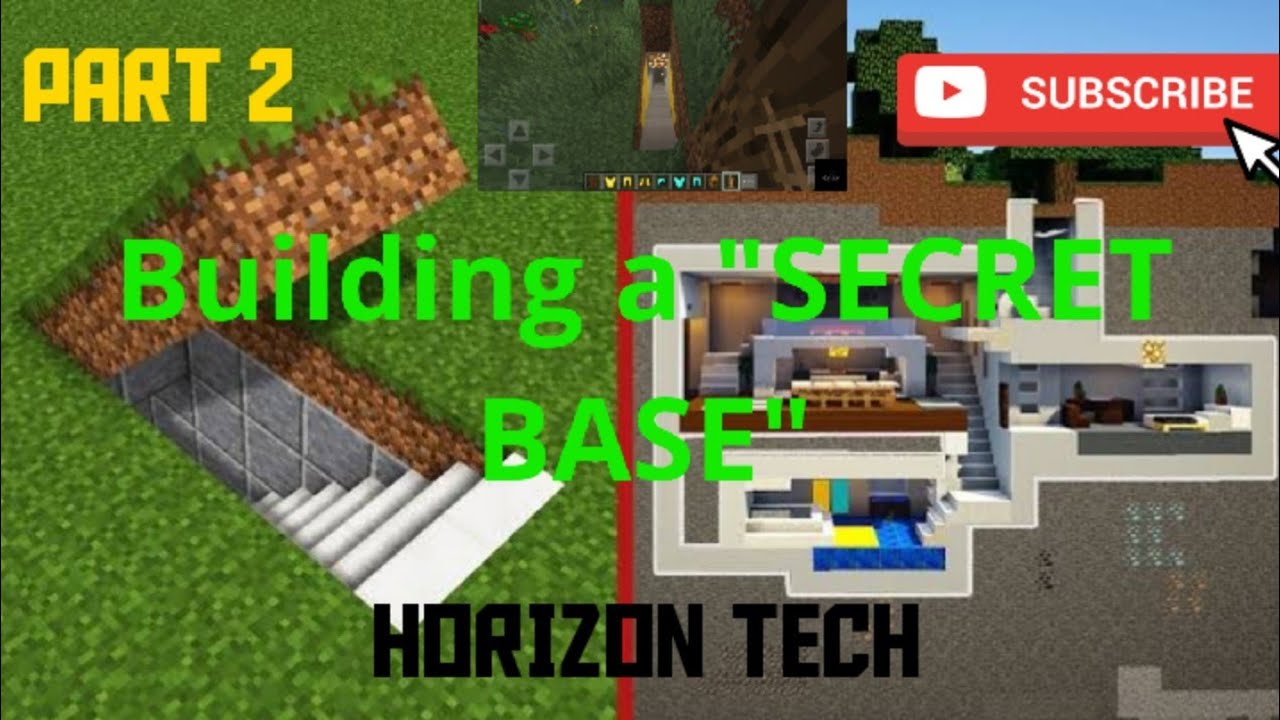 How to build a "Hidden Under Ground Secret Base" Part--2 - YouTube